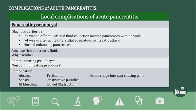ACUTE AND CHRONIC PANCREATITIS AND ITS MANAGEMENT pptx | PPTX ...