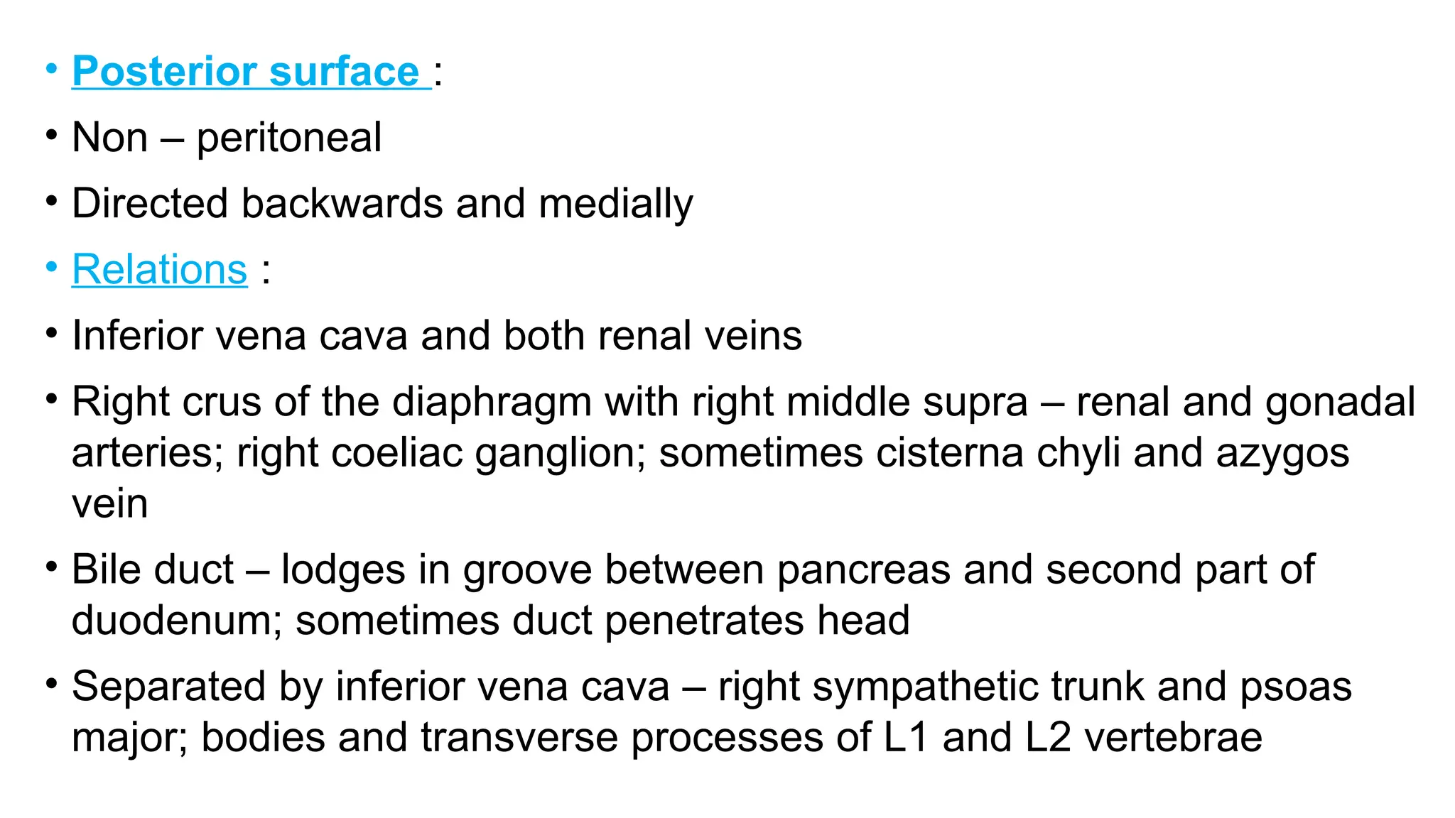anatomy of the pancreas and it's relations | PPTX