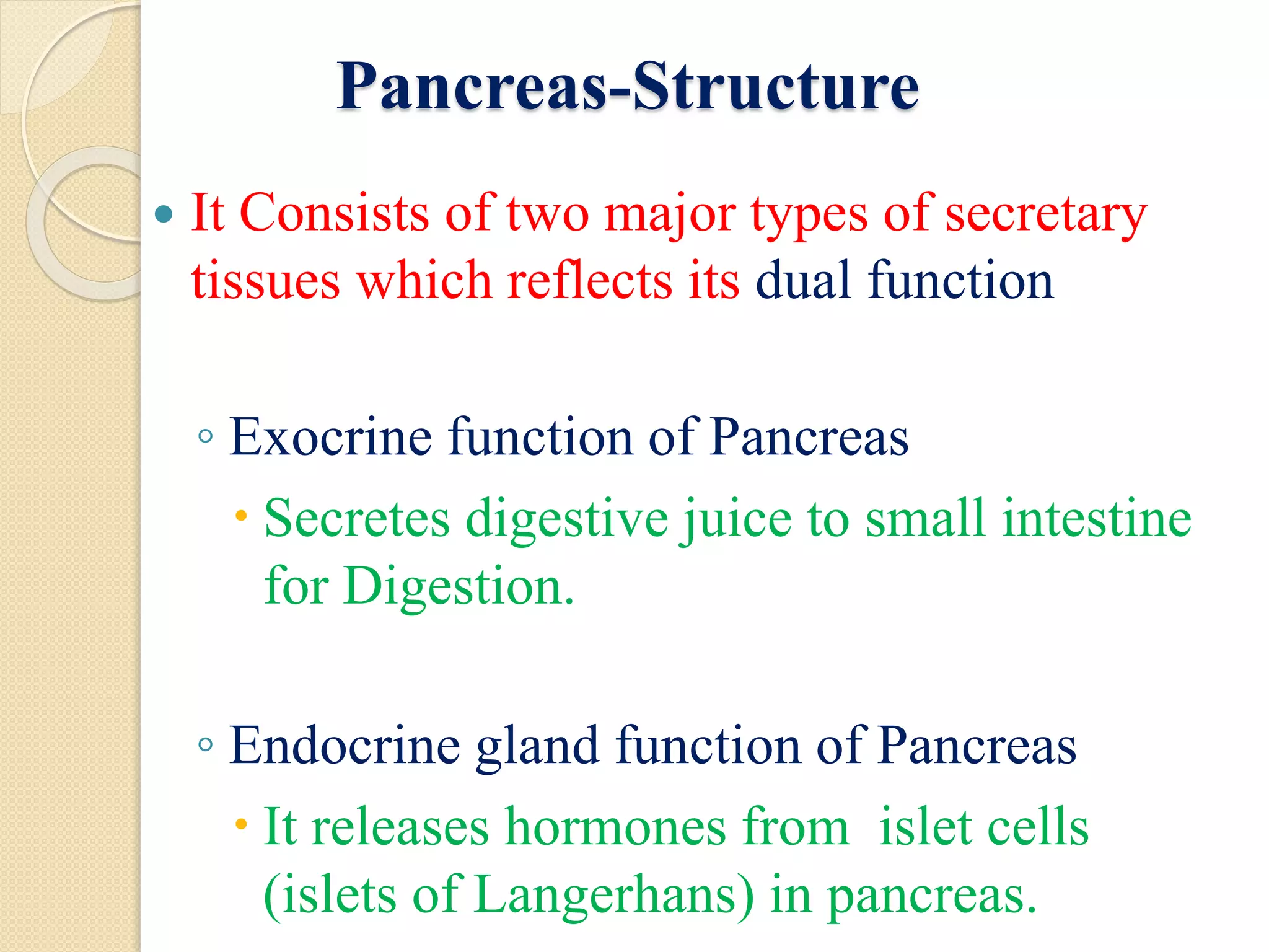 Pancreas endocrine function ppt | PPTX