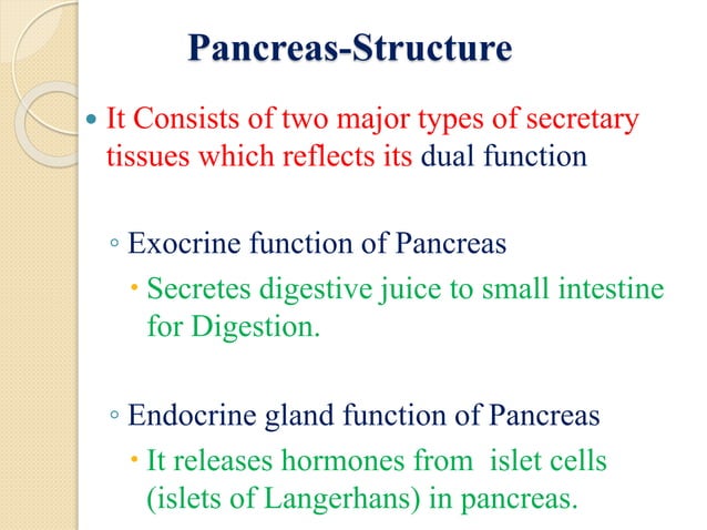 Pancreas endocrine function ppt | PPTX