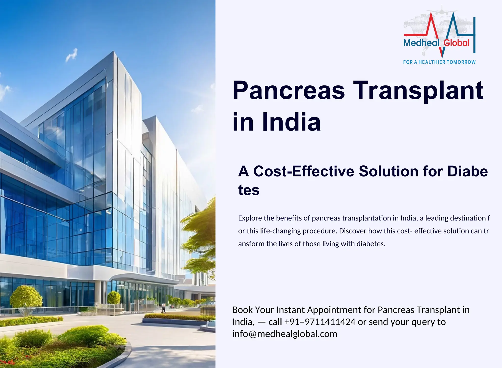 Pancreas Transplant in India- Medheal Global | PPT