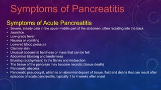 acute and chronic pancreatitis | PPTX