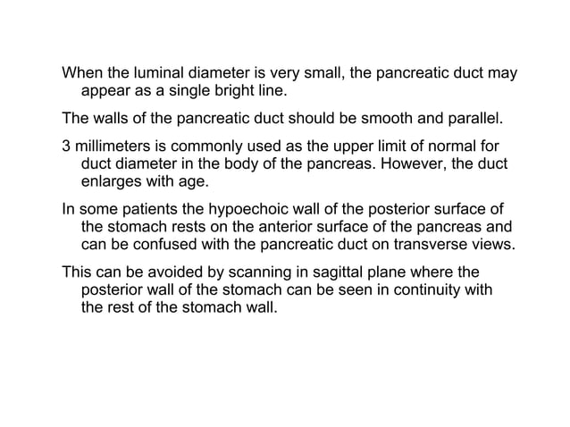 Pancreas ultrasound | PPT | Endocrine and Metabolic Diseases | Diseases ...