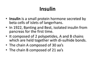 Pancreas gland and its Hormones insulin and glucagon.pptx