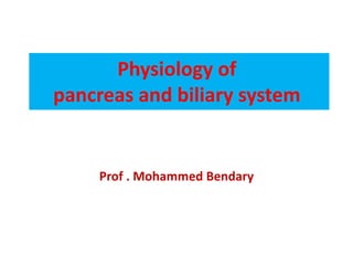 Pancreas & biliary system (prof. Mohamed Bendary).pdf