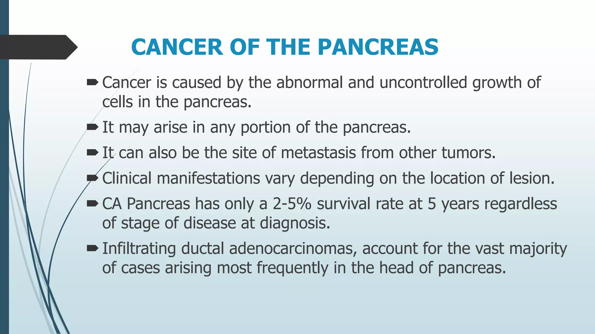 Cancer of Pancreas | PDF