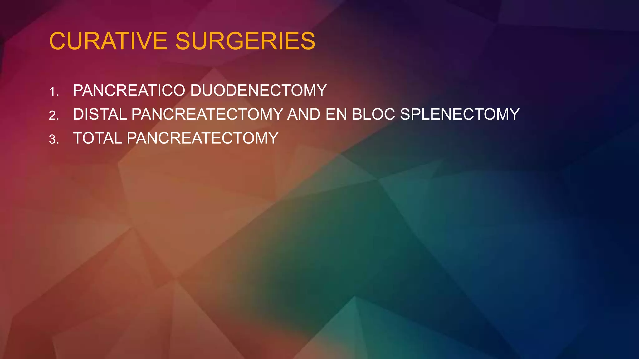 Carcinoma pancreas management | PPTX