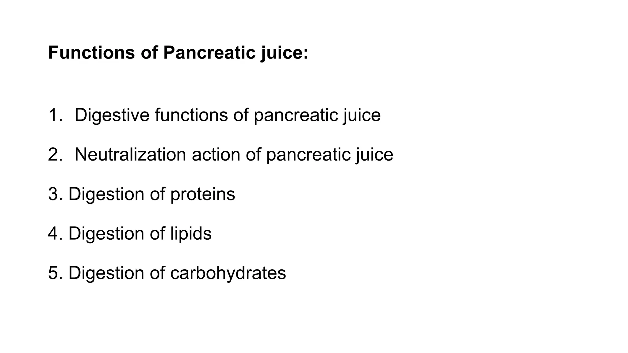 Pancreatic juice and functions PPT asha... | PDF