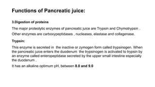 Pancreatic juice and functions PPT asha... | PDF