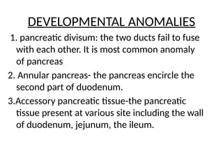 pancrease anatomy and embryology. hope you like it. | PPTX