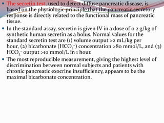 Pancreas function | PPTX