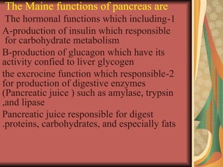 Pancreas function tests.bsc biochemistry ppdffff. | PPT