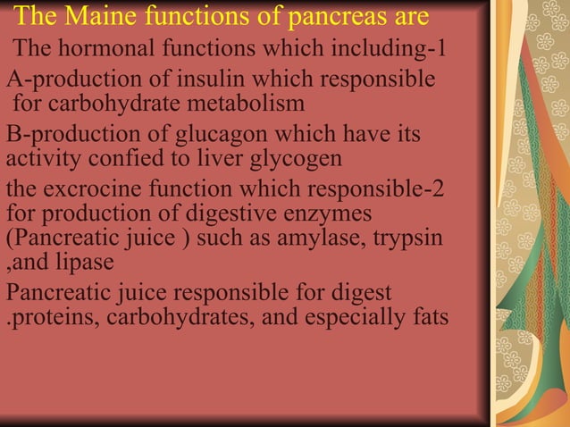 Pancreas function tests.bsc biochemistry ppdffff. | PPT