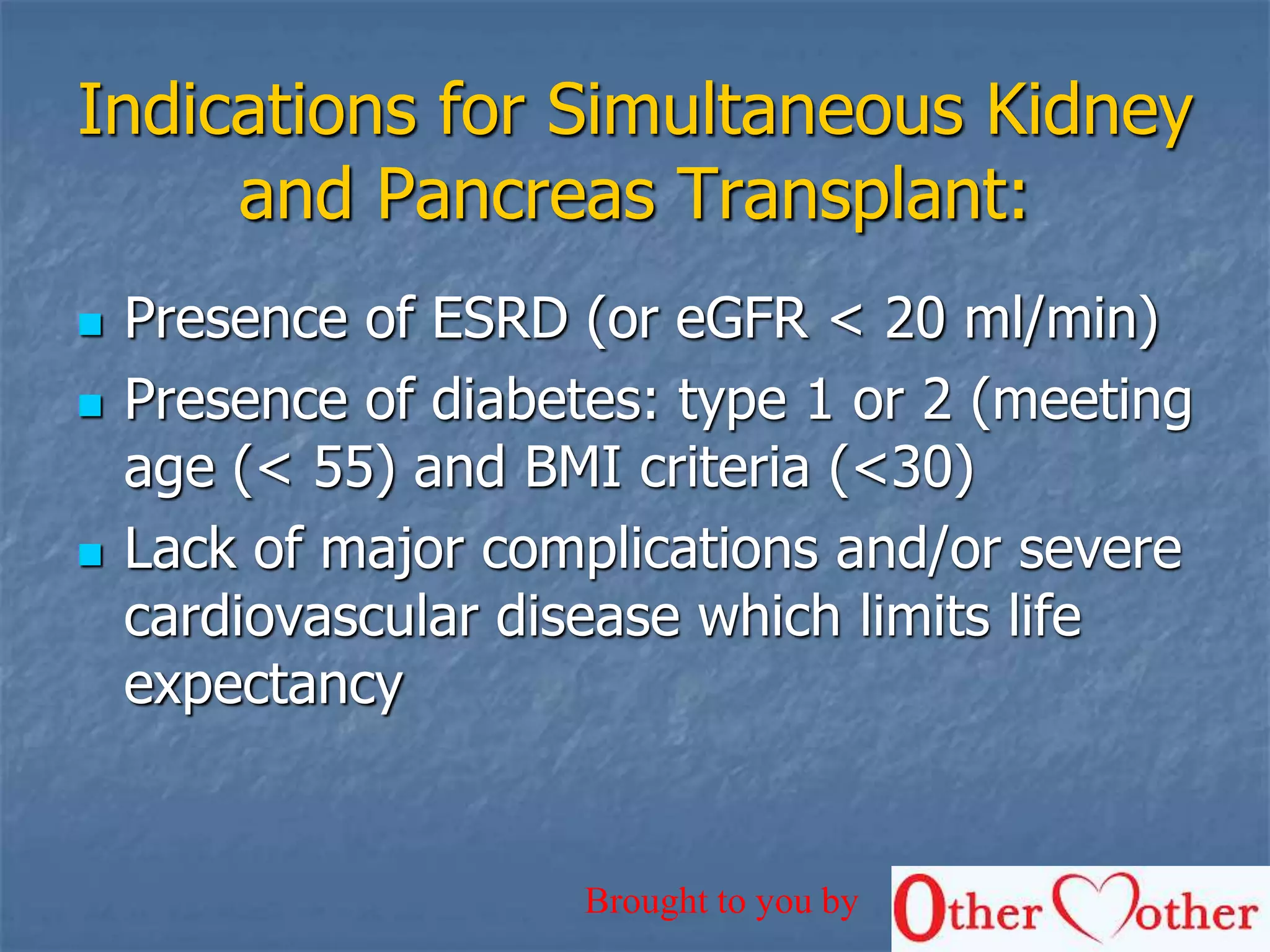 Pancreas transplantation | PPT