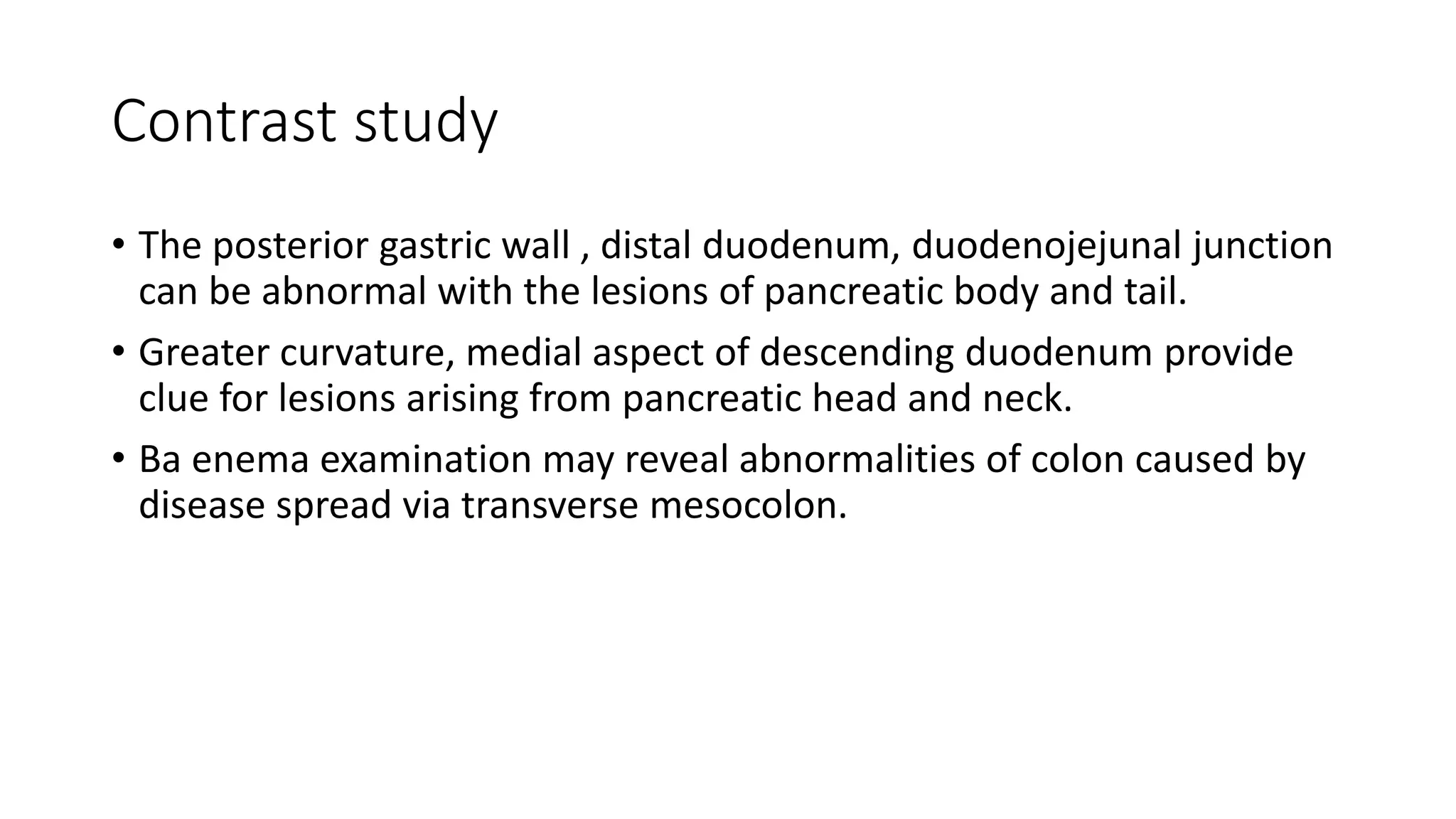 Pancreas RADIOLOGY | PPTX