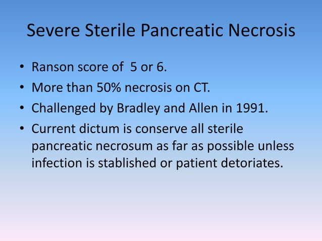 surgical management of pancreatitis | PPTX