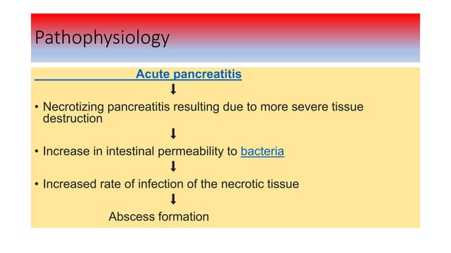 Pancreatic abscess | PPTX | Digestive Disorders | Diseases and Conditions