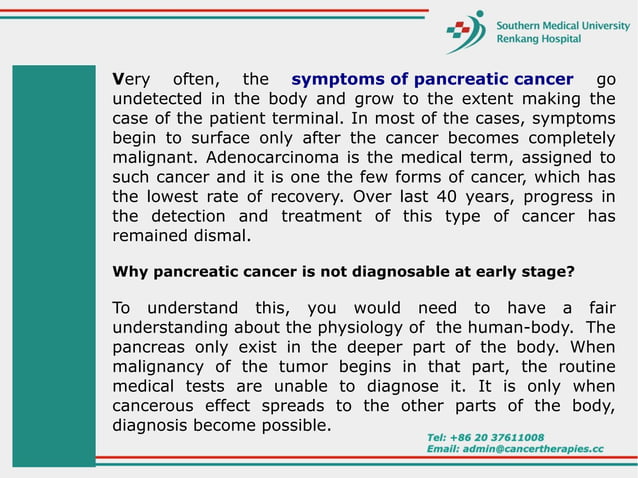 Diagnosis of Pancreatic Cancer | PPT