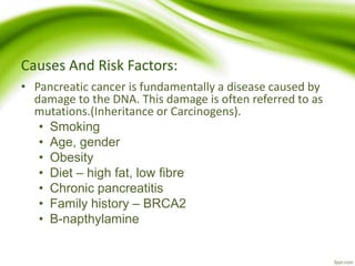 Pancreatic cancer | PPTX