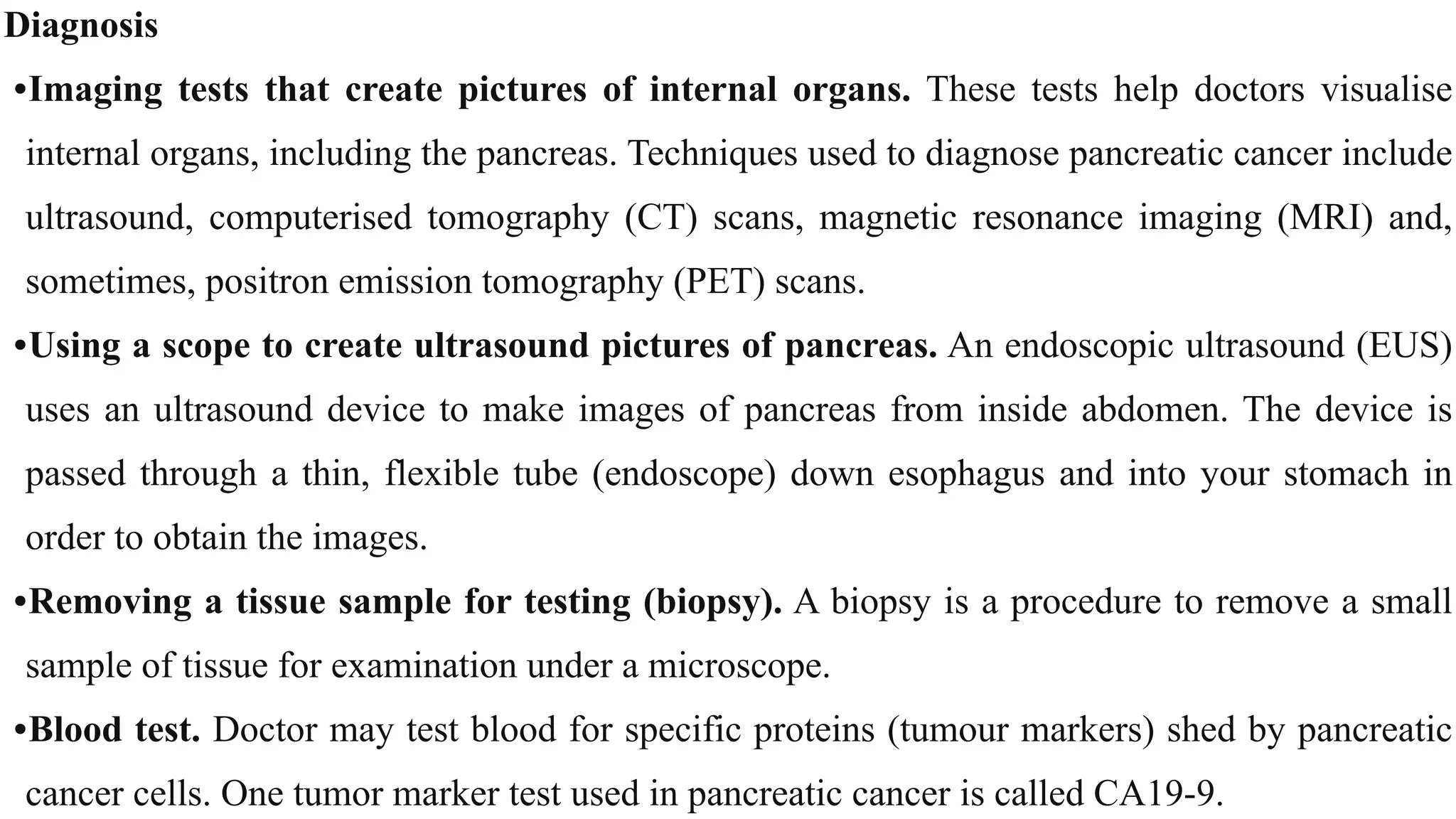 Pancreatic cyst and tumour | PDF