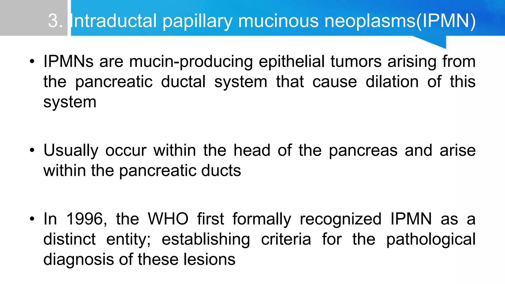 Pancreatic Cystic Neoplasm | PPTX