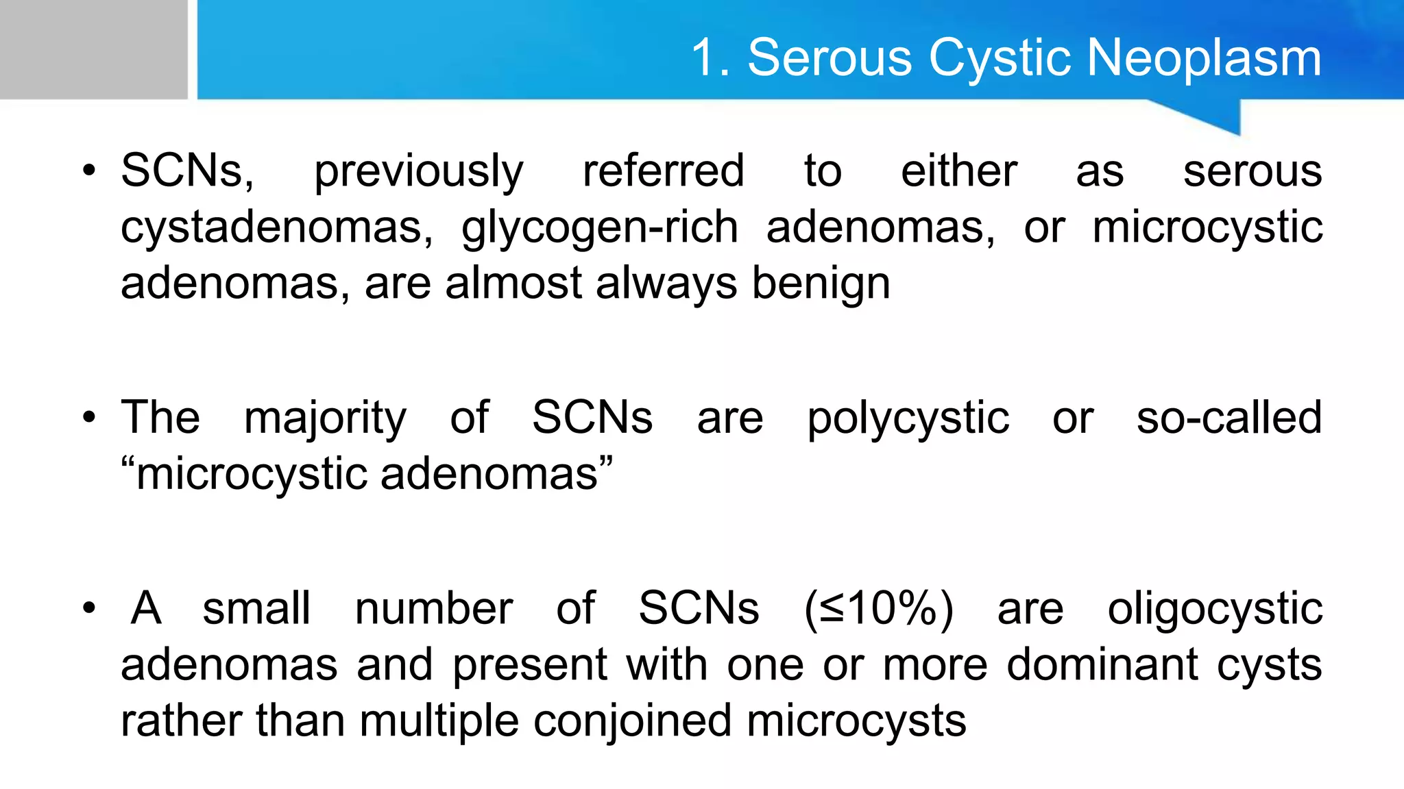 Pancreatic Cystic Neoplasm | PPTX