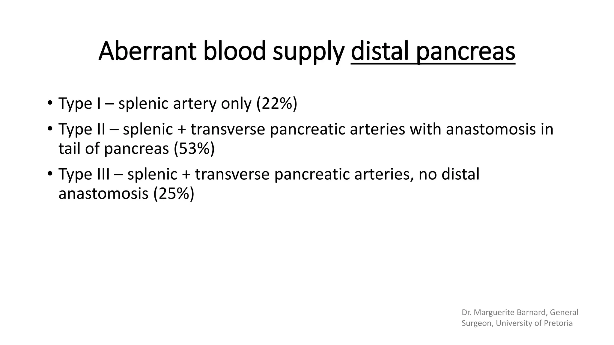 Pancreatic development and aberations - Dr M Barnard | PPTX | Endocrine ...
