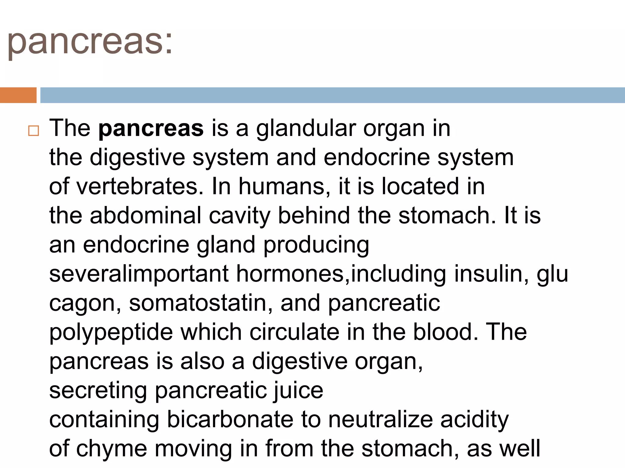Pancreatic diseases ppt | PPTX