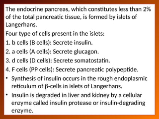 Pancreas: Structure, Hormones, Functions & Disorders | PPT