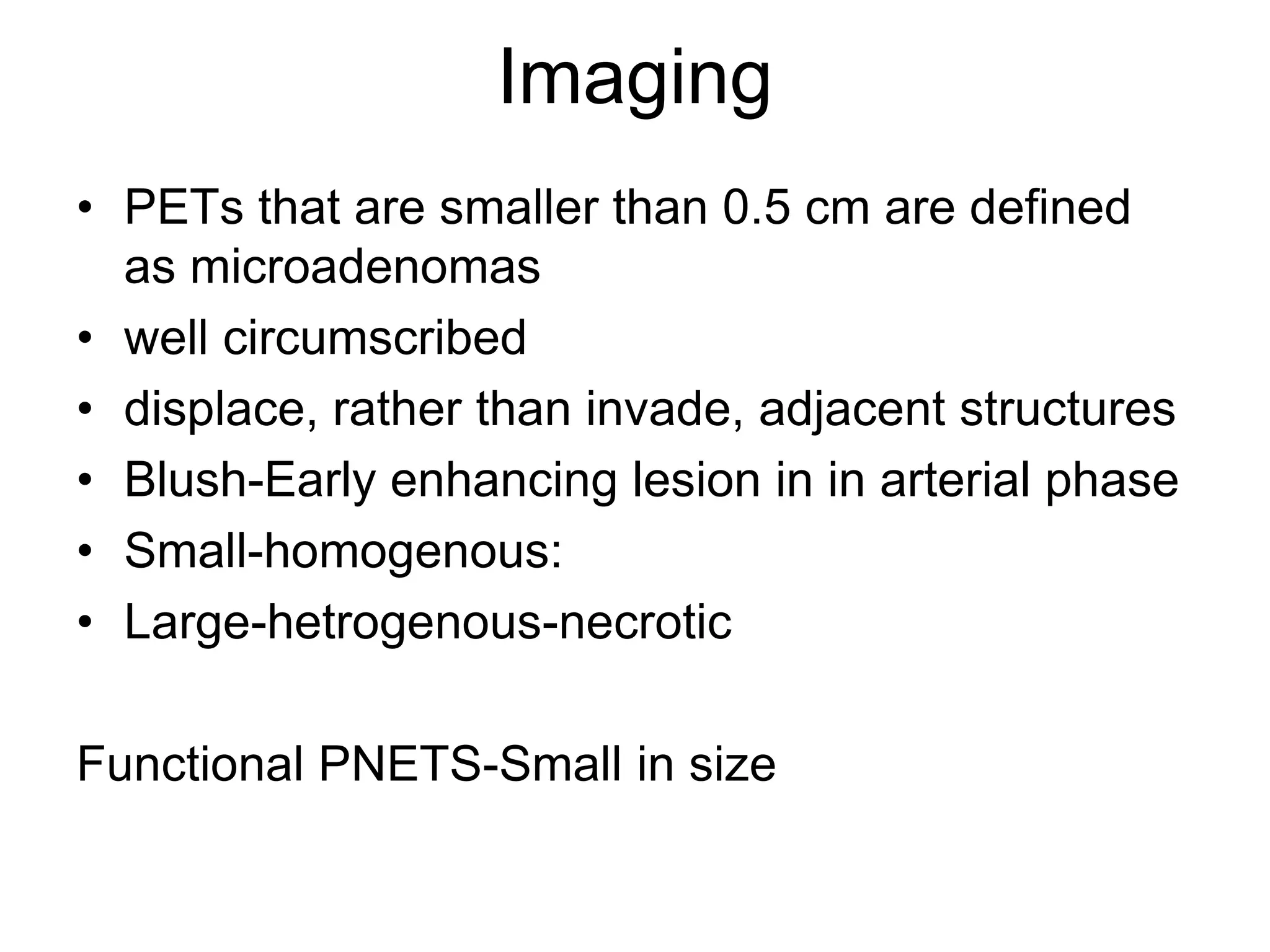 Pancreatic neuroendocrine tumors (pnets) | PPTX