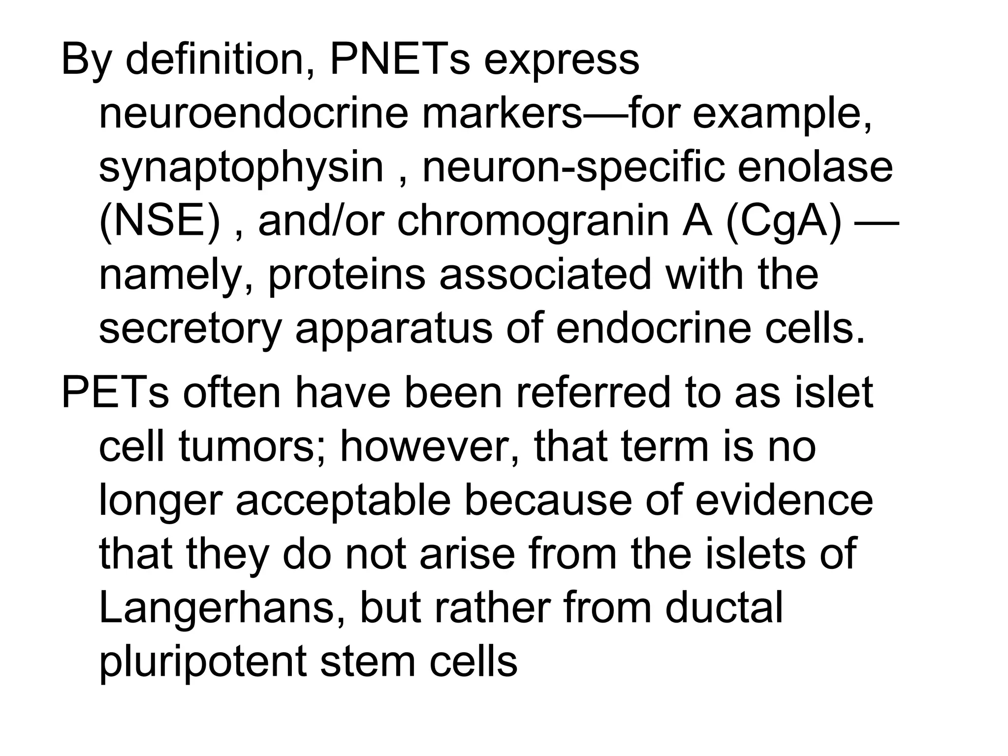 Pancreatic neuroendocrine tumors (pnets) | PPTX