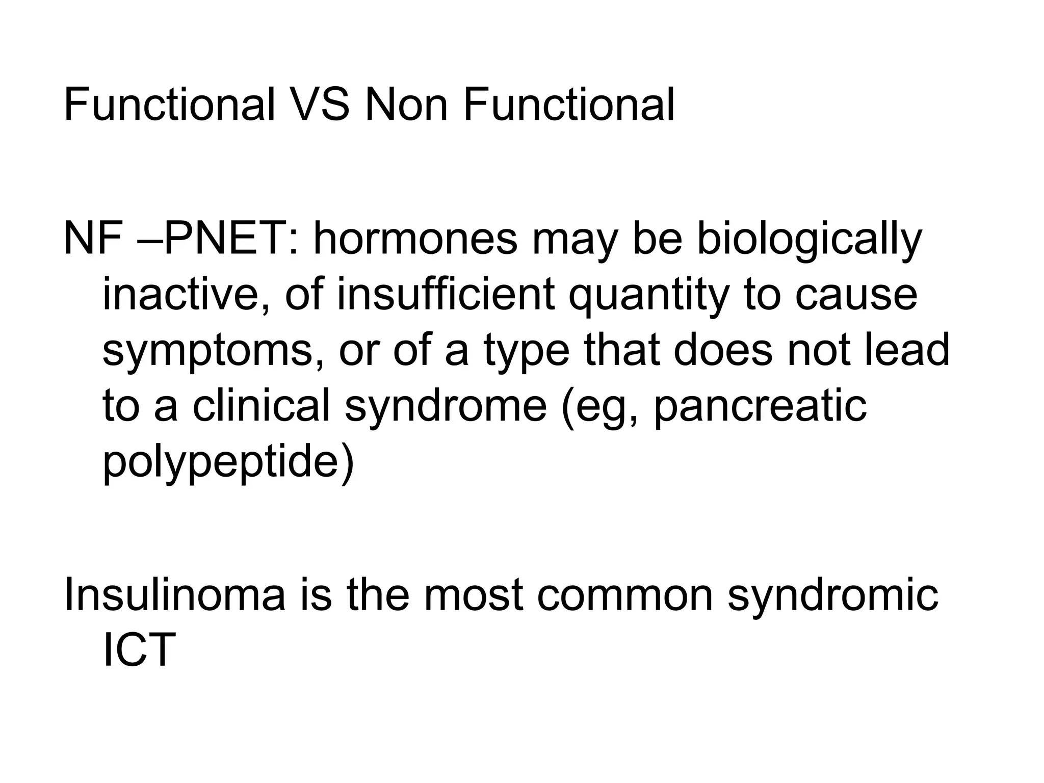 Pancreatic neuroendocrine tumors (pnets) | PPTX