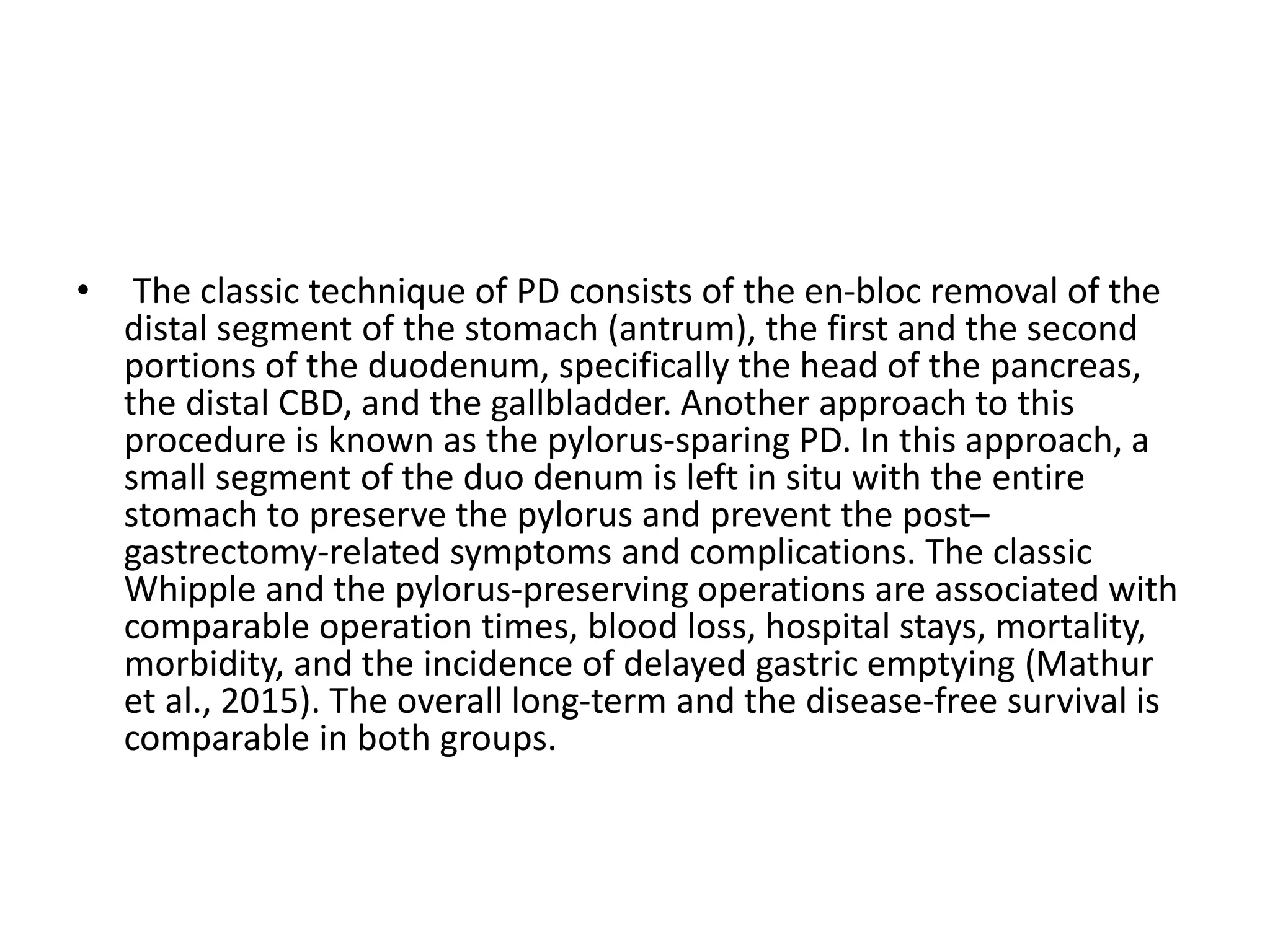 Pancreaticoduodenectomy or whipple procedure | PPTX