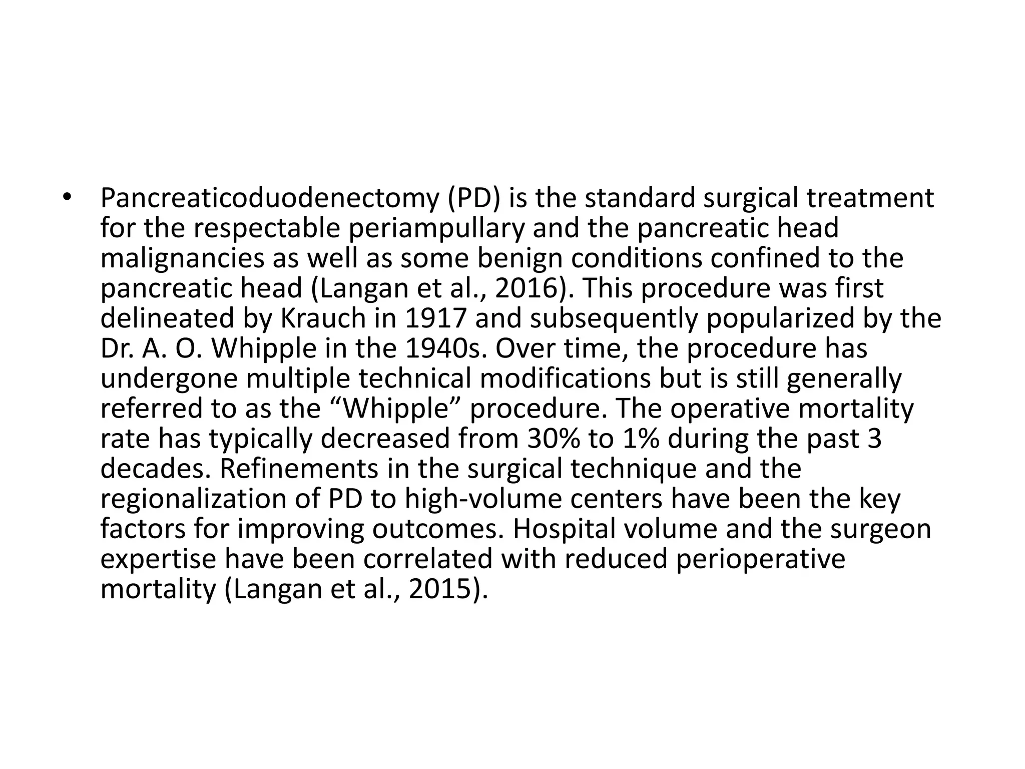 Pancreaticoduodenectomy or whipple procedure | PPTX