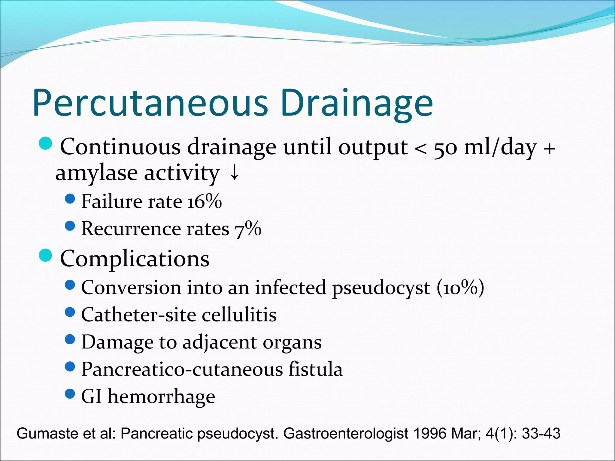 Pancreatic pseudocyst | PPT