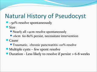 Pancreatic pseudocyst | PPT