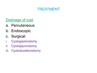 Pancreatic pueudocyst | PPTX