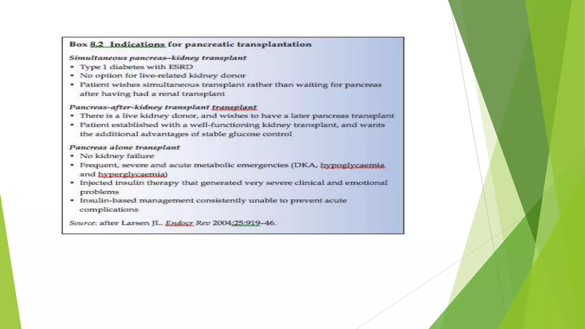 Pancreatic transplant.dr quiyum | PPTX