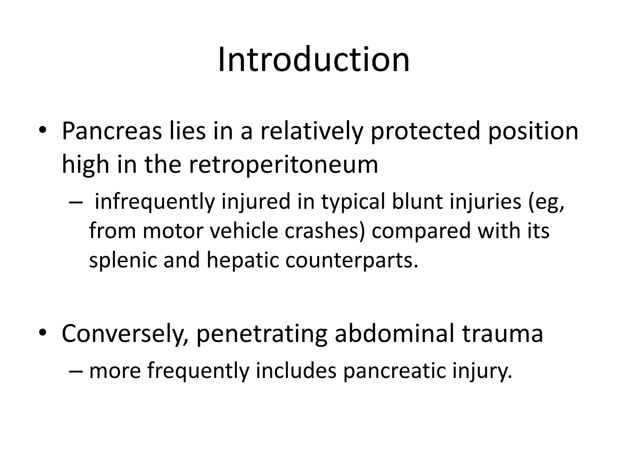 Pancreatic Trauma | PPTX