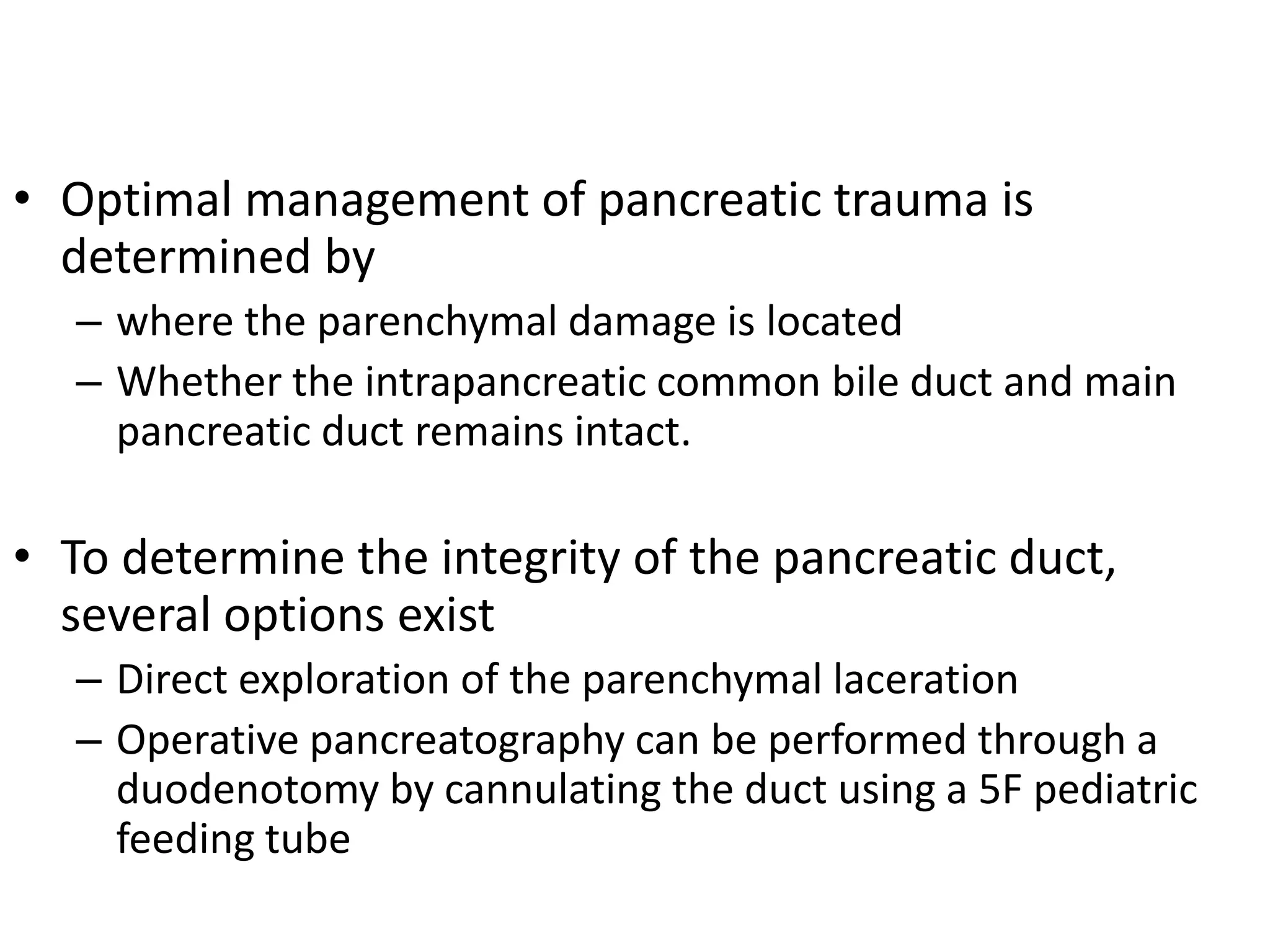 Pancreatic Trauma | PPTX