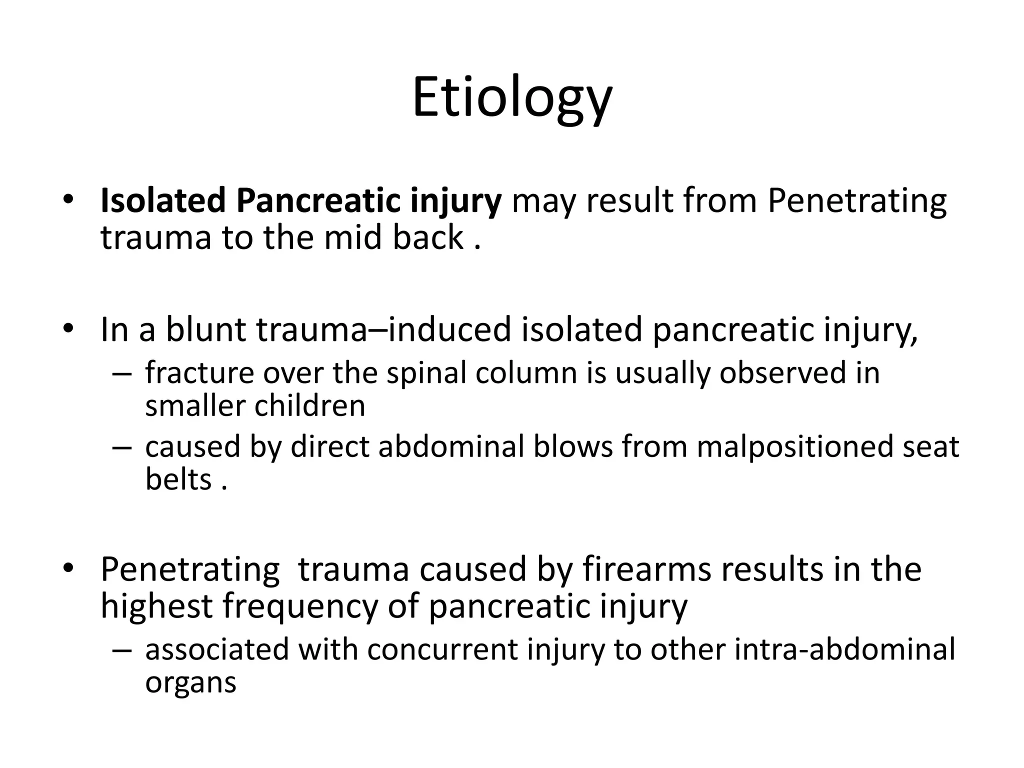 Pancreatic Trauma | PPTX