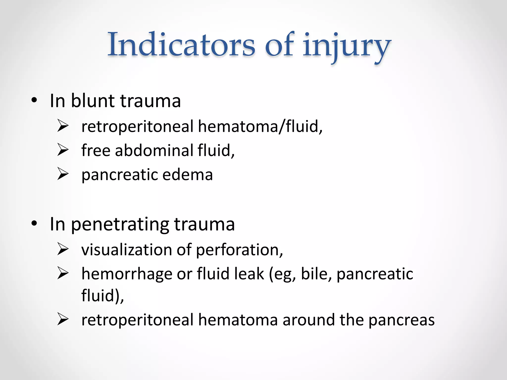 Pancreatic trauma | PPTX