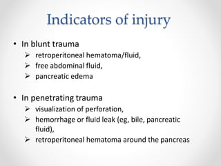 Pancreatic trauma | PPTX