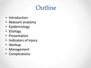 Pancreatic trauma | PPTX