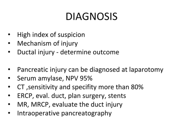 pancreatic trauma and its management.pptx | Death, Injury, or Military ...