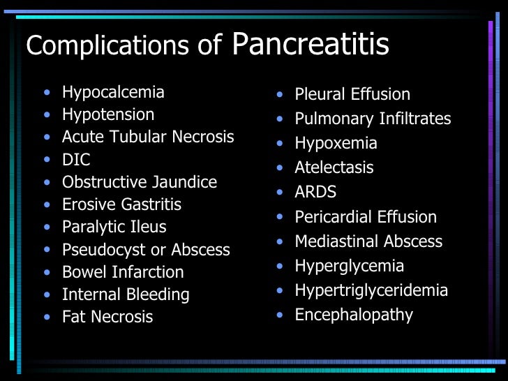 Pancreatitis