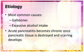 Pancreatitis | PPTX