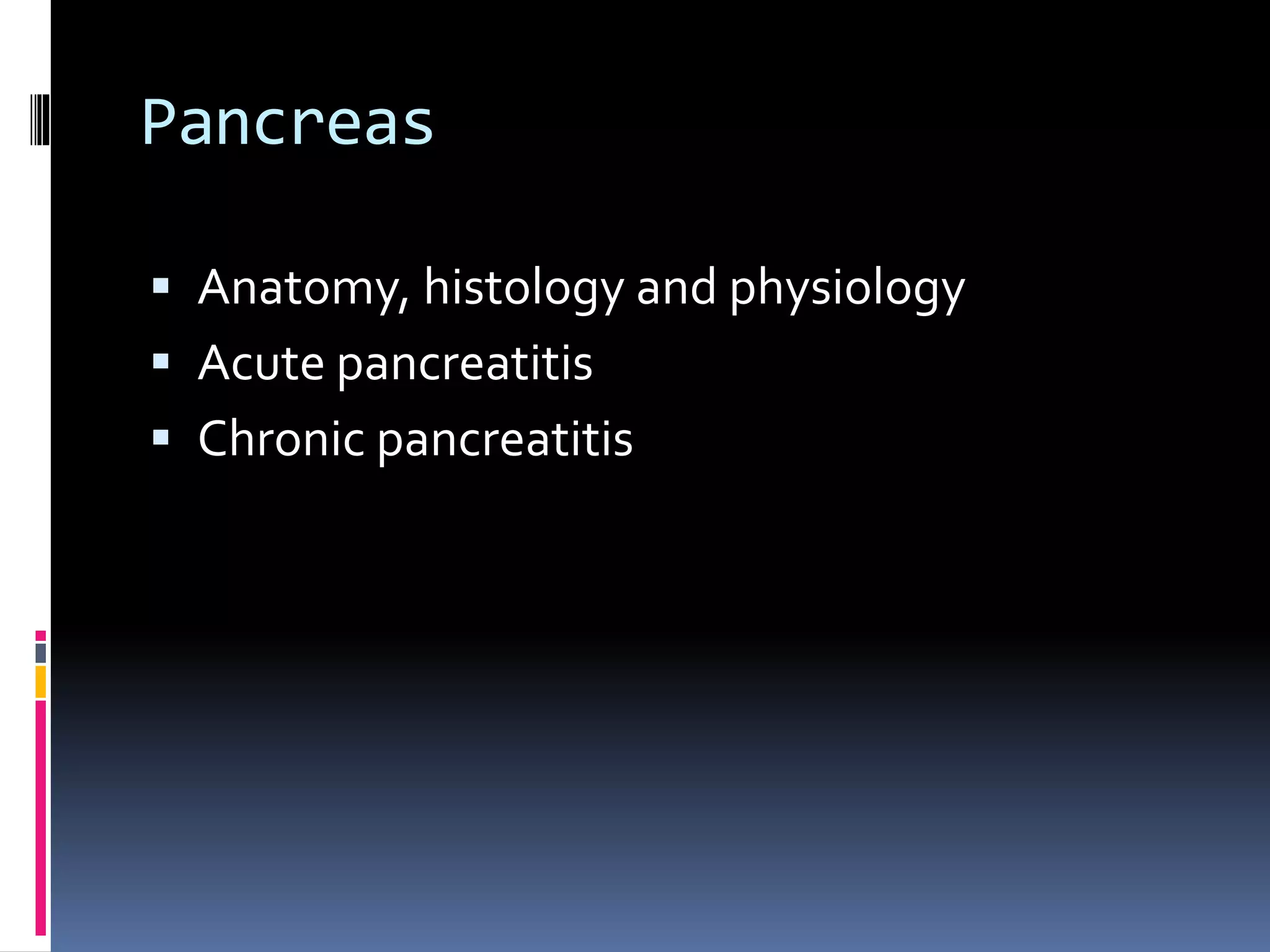 Pancreatitis | PPTX