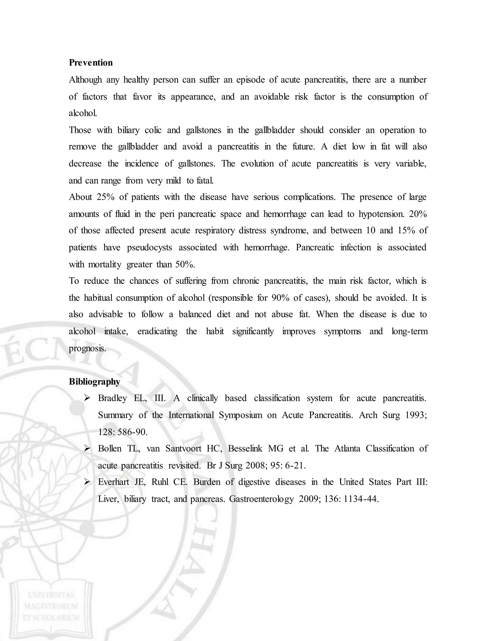 Pancreatitis | DOCX | Digestive Disorders | Diseases and Conditions