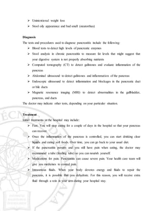 Pancreatitis | DOCX | Digestive Disorders | Diseases and Conditions